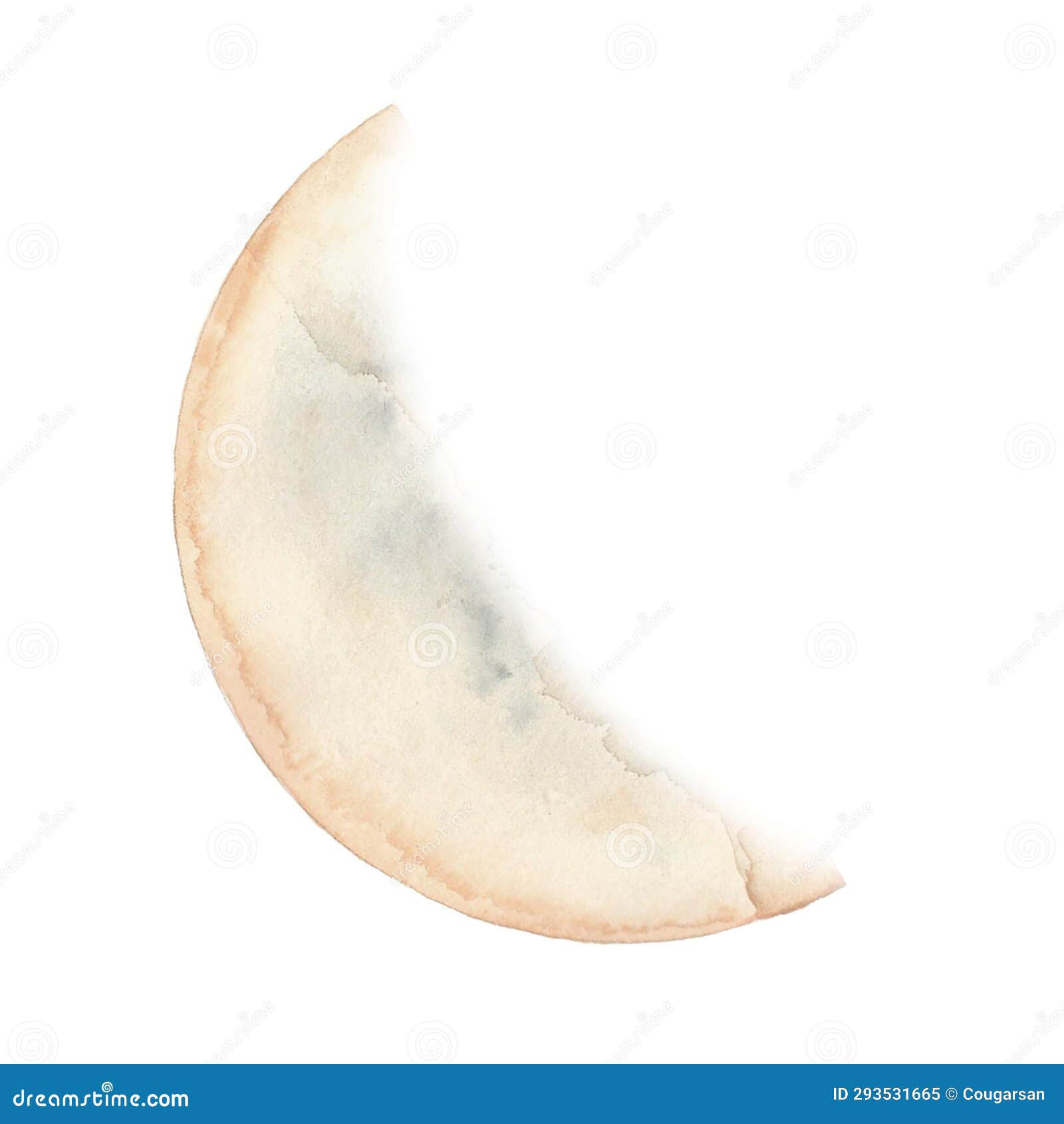 Quarter Yellow Sphere Moon Graphic on Transparent Background Stock ...