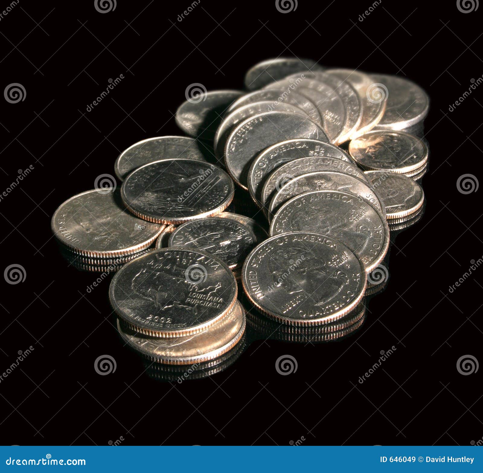 Quarters stock image. Image of payment, successful, wealth - 646049