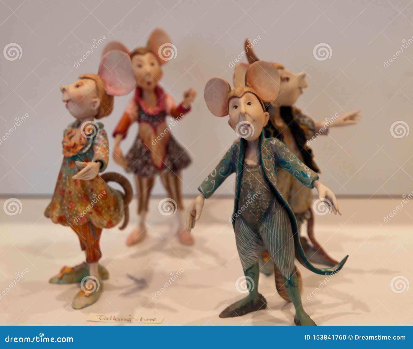 The Quartet Singing Mice Dolls Stock Photo - Image of songs, doll ...