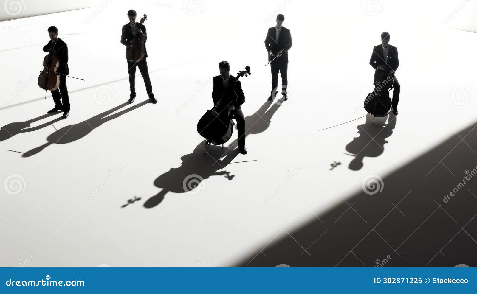 Silhouettes And Shadows: The Dance Of Veils. Generative AI Stock Photo ...