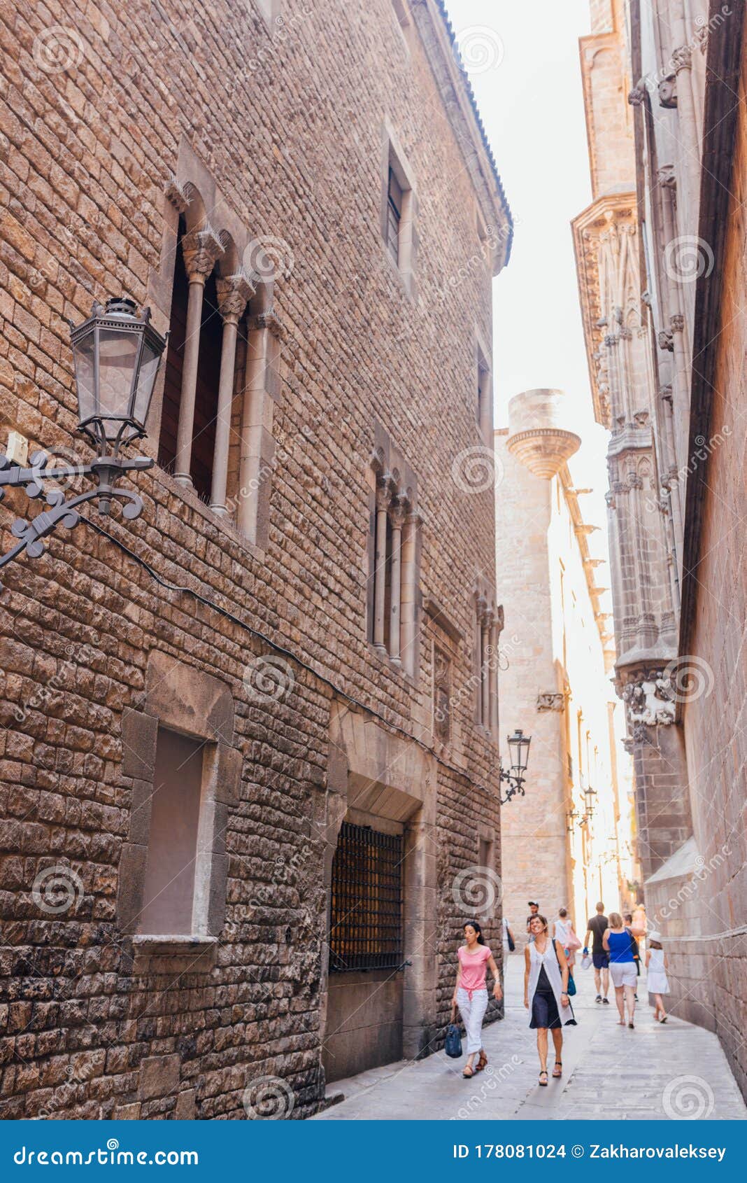Quartier Gothique De Barcelone Image stock éditorial - Image du palais ...