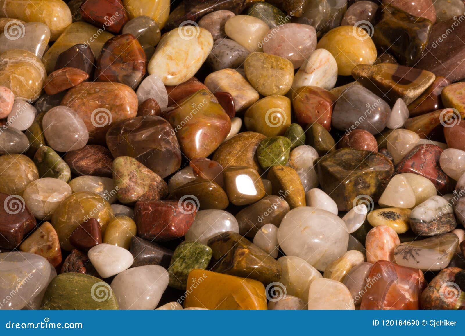 Quartz Agate Jasper Pebbles Rocks Polished Detail Stock Photo - Image ...