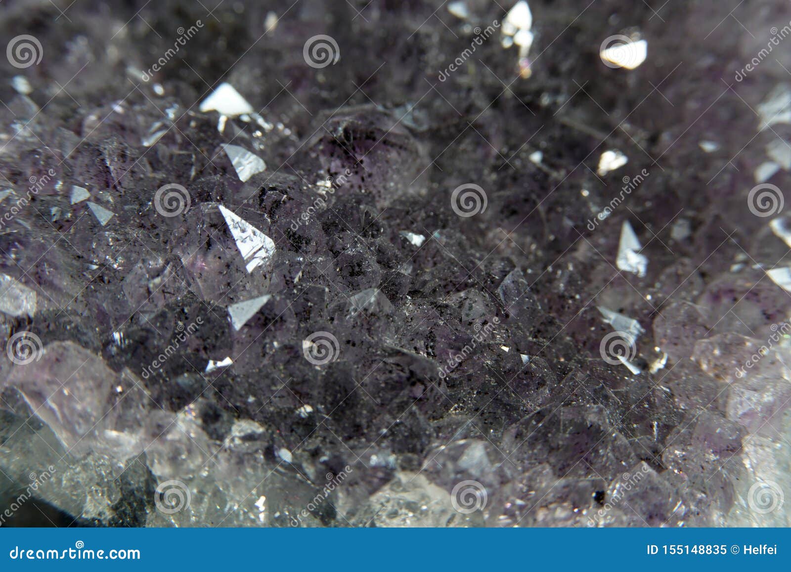 Quartz Also Called Deep Quartz Photographed in Studio in Front of Black ...