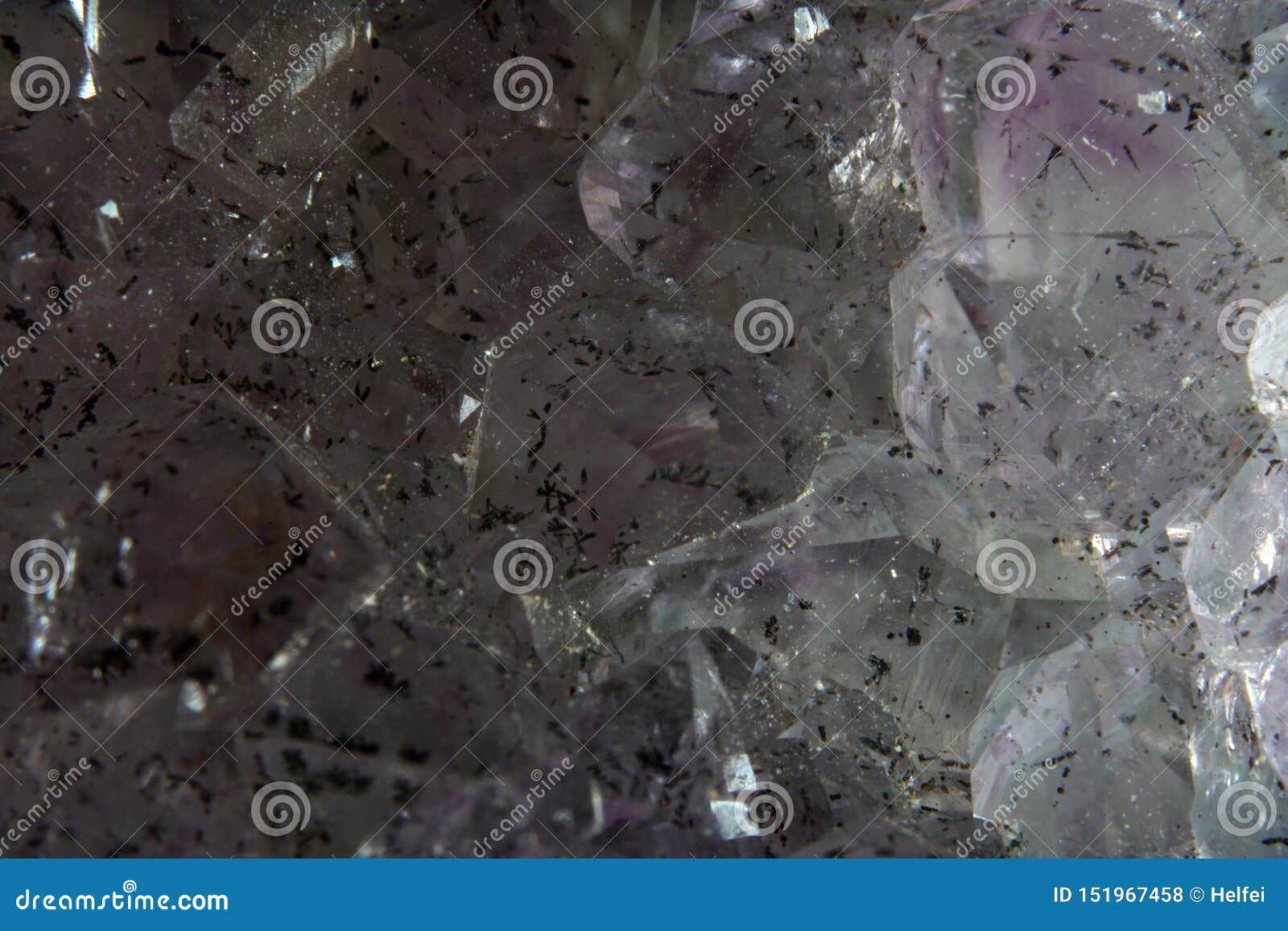 Quartz Also Called Deep Quartz Photographed in Studio in Front of Black ...