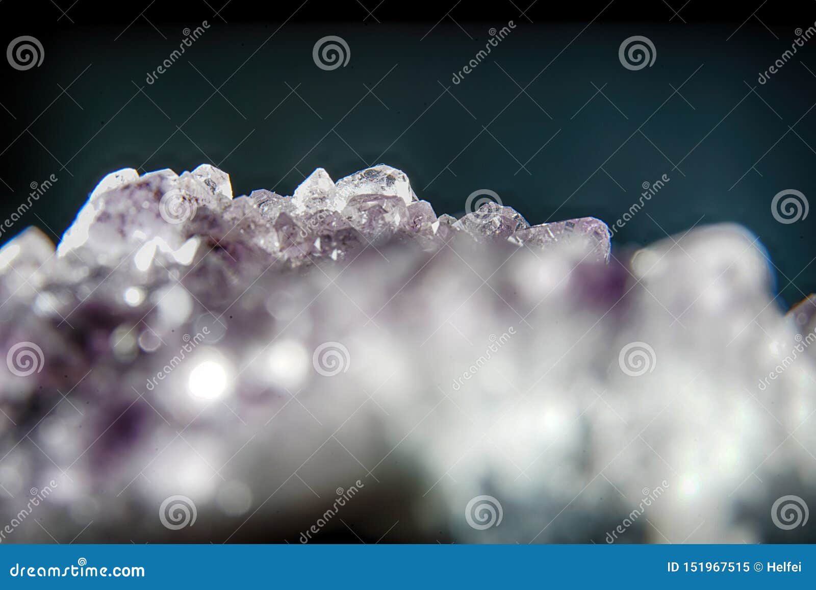Quartz Also Called Deep Quartz Photographed in Studio in Front of Black ...