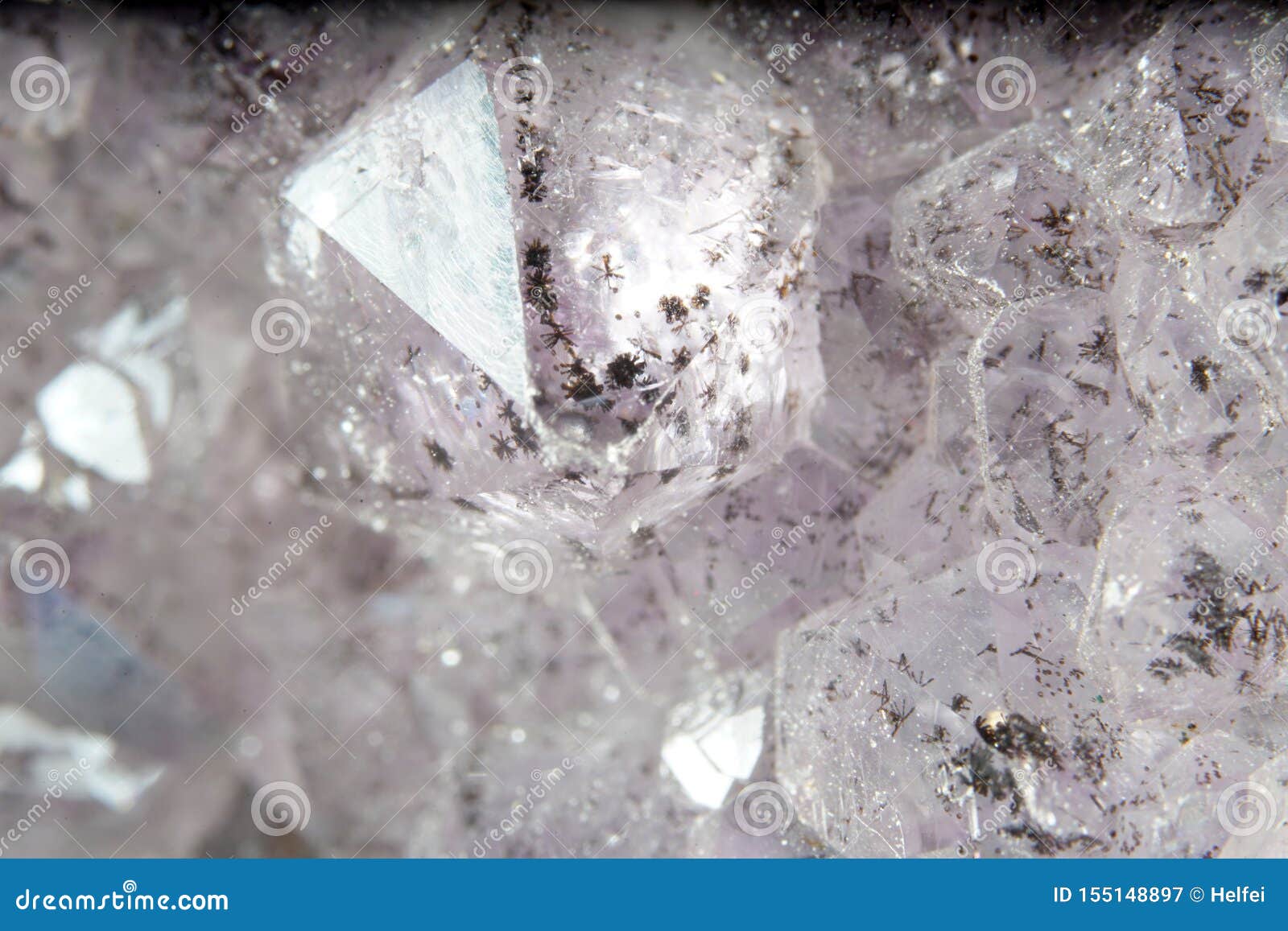 Quartz Also Called Deep Quartz Photographed in Studio in Front of Black ...