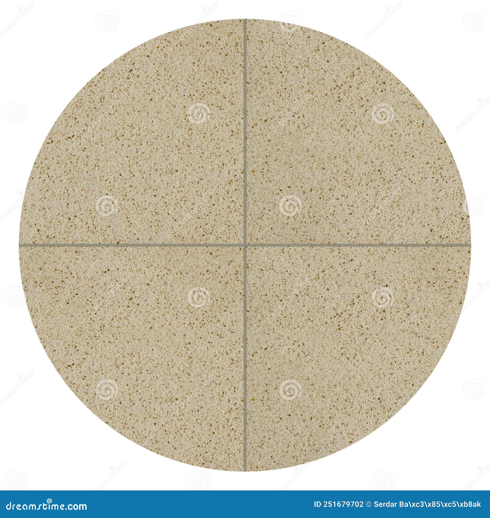 Quartz Beige Round Seamless Ceramic Mosaic Tile and Pattern Useful As ...