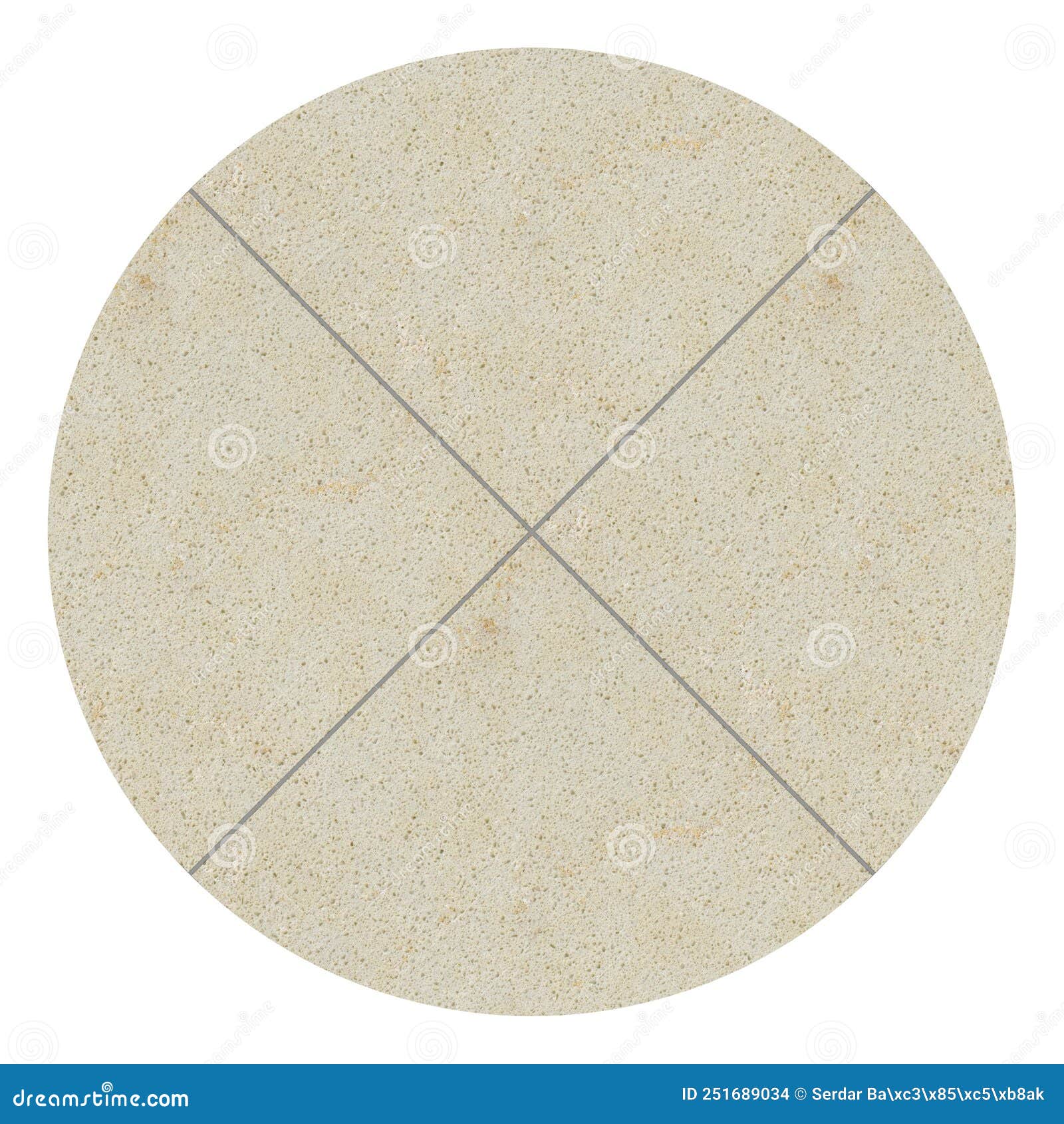 Quartz Beige Round Seamless Ceramic Mosaic Tile and Pattern Useful As ...
