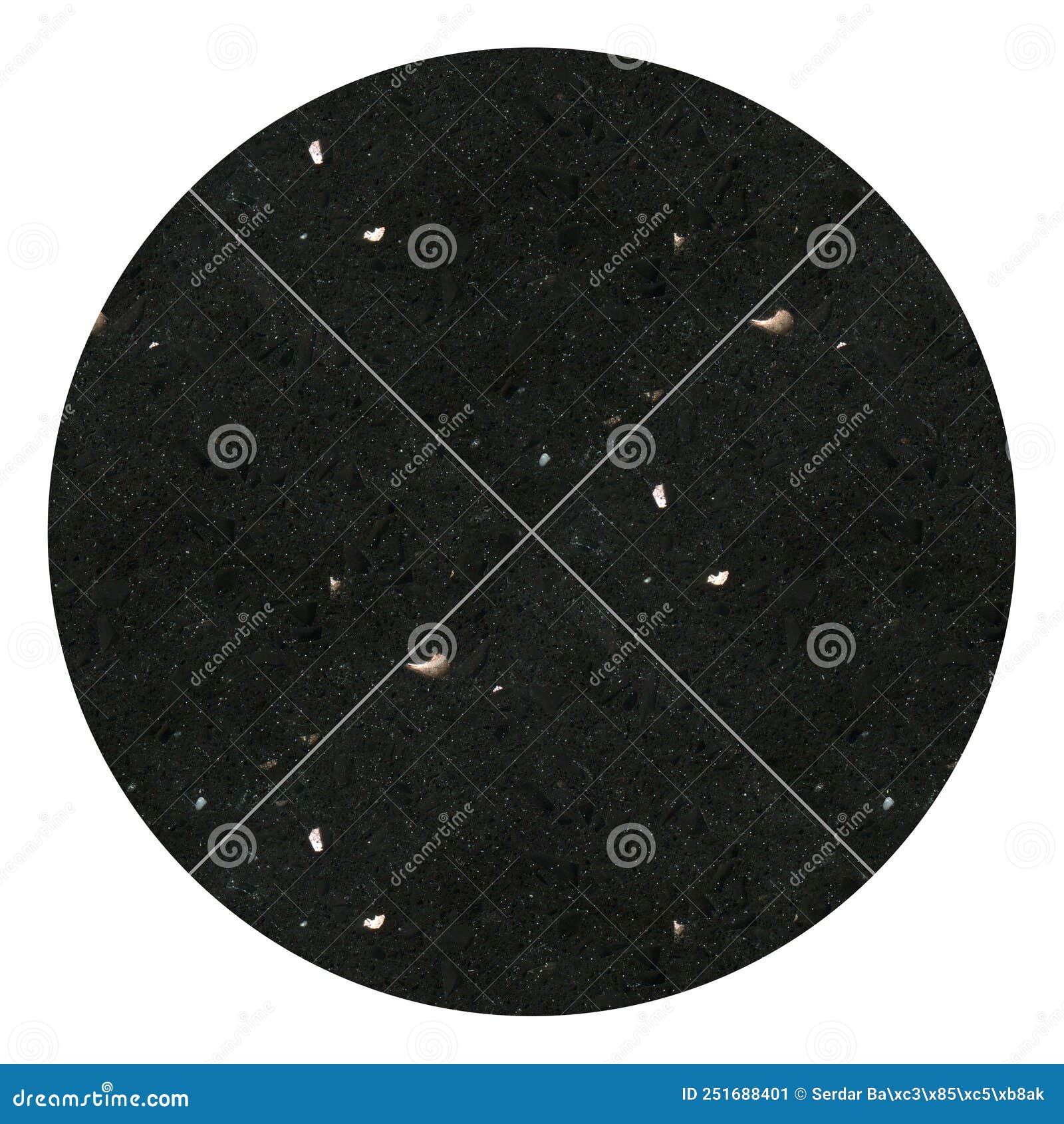 Quartz Black Round Seamless Ceramic Mosaic Tile and Pattern Useful As ...
