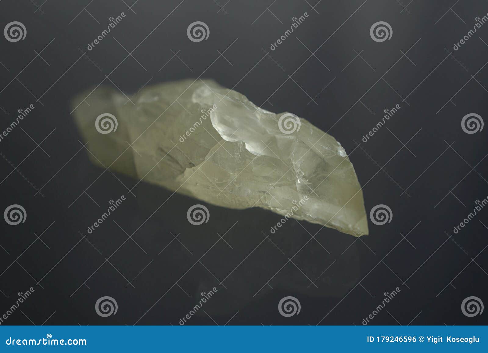 Quartz Crystal on Black Background Stock Photo - Image of black, macro ...