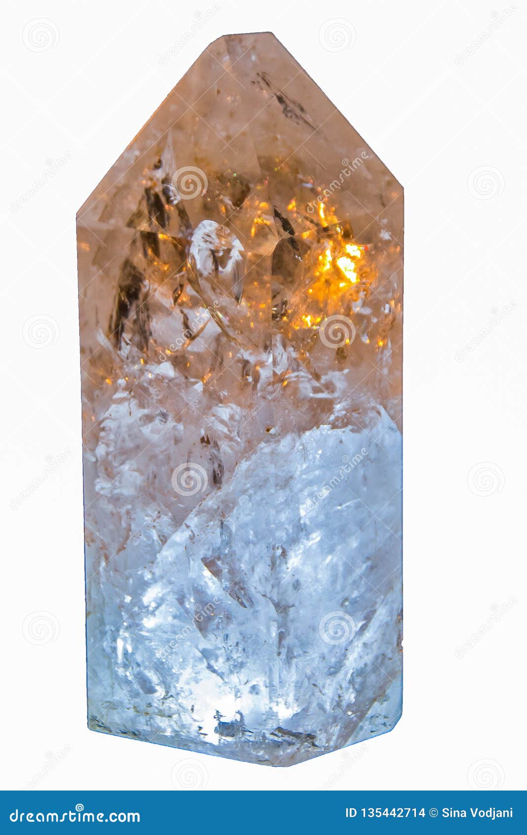 Healing Quartz Crystal Stone Closeup Stock Photo - Image of colorful ...