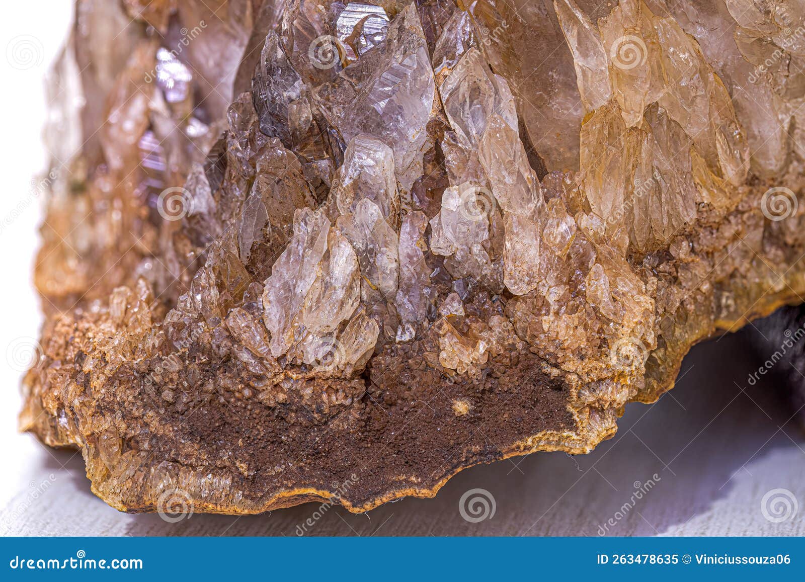 Quartz crystal geode stock image. Image of geode, rock - 263478635