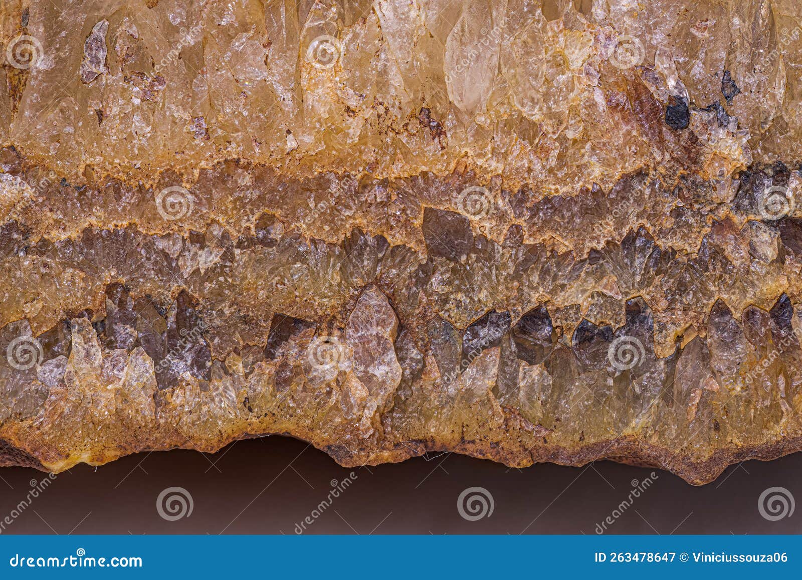 Quartz crystal geode stock image. Image of minerals - 263478647