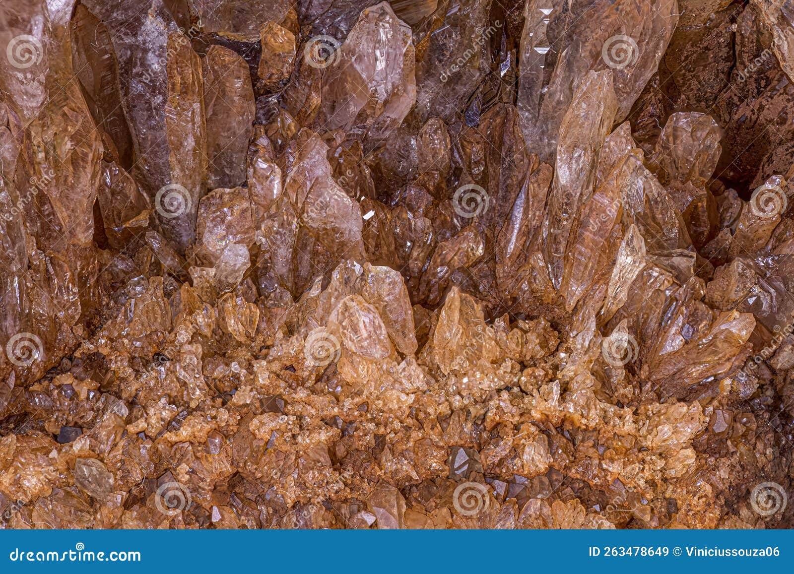 Quartz crystal geode stock image. Image of geology, gemstone - 263478649