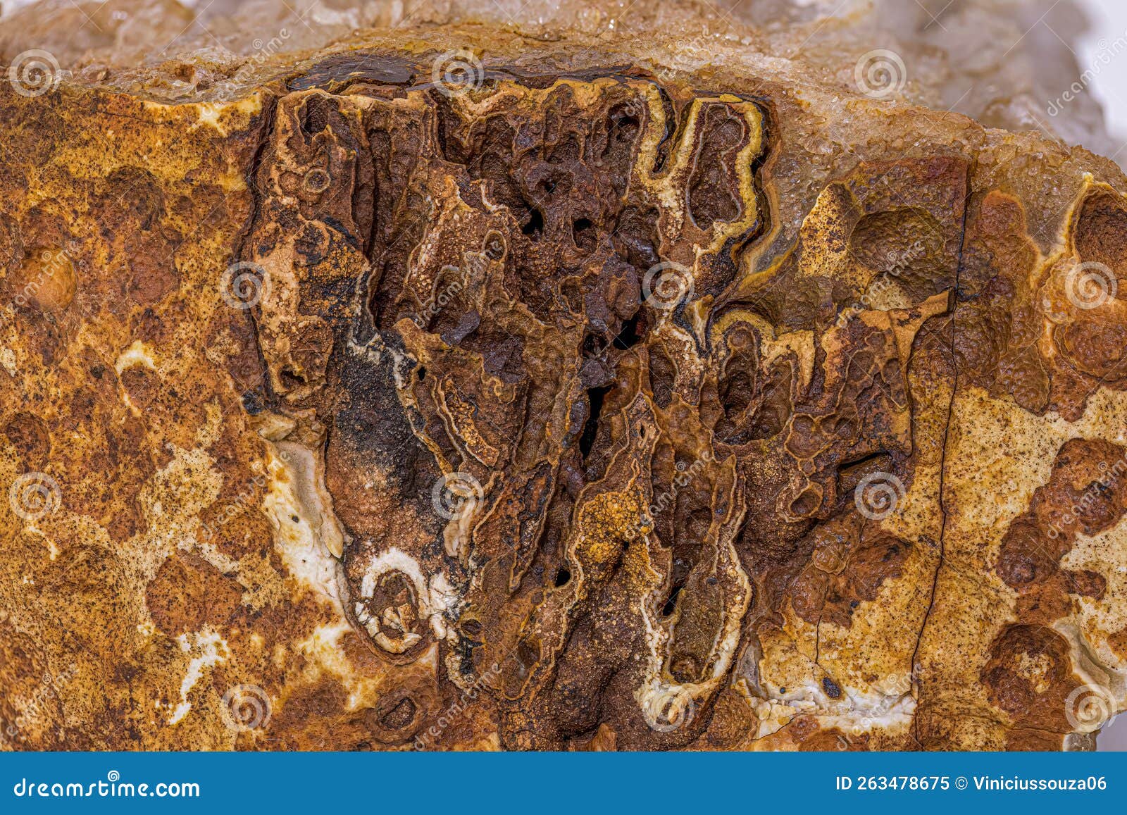 Quartz crystal geode stock image. Image of gemstone - 263478675