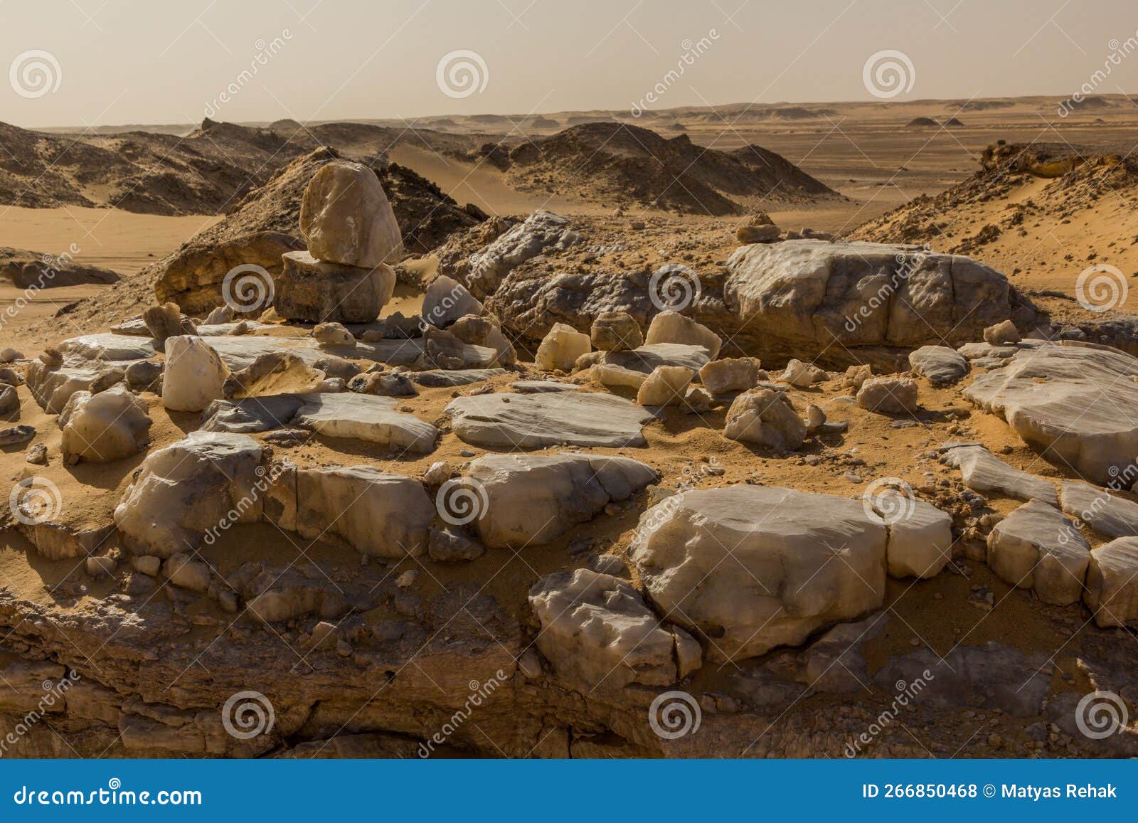 Quartz at the Crystal Mountain in the Western Desert, Egy Stock Photo ...