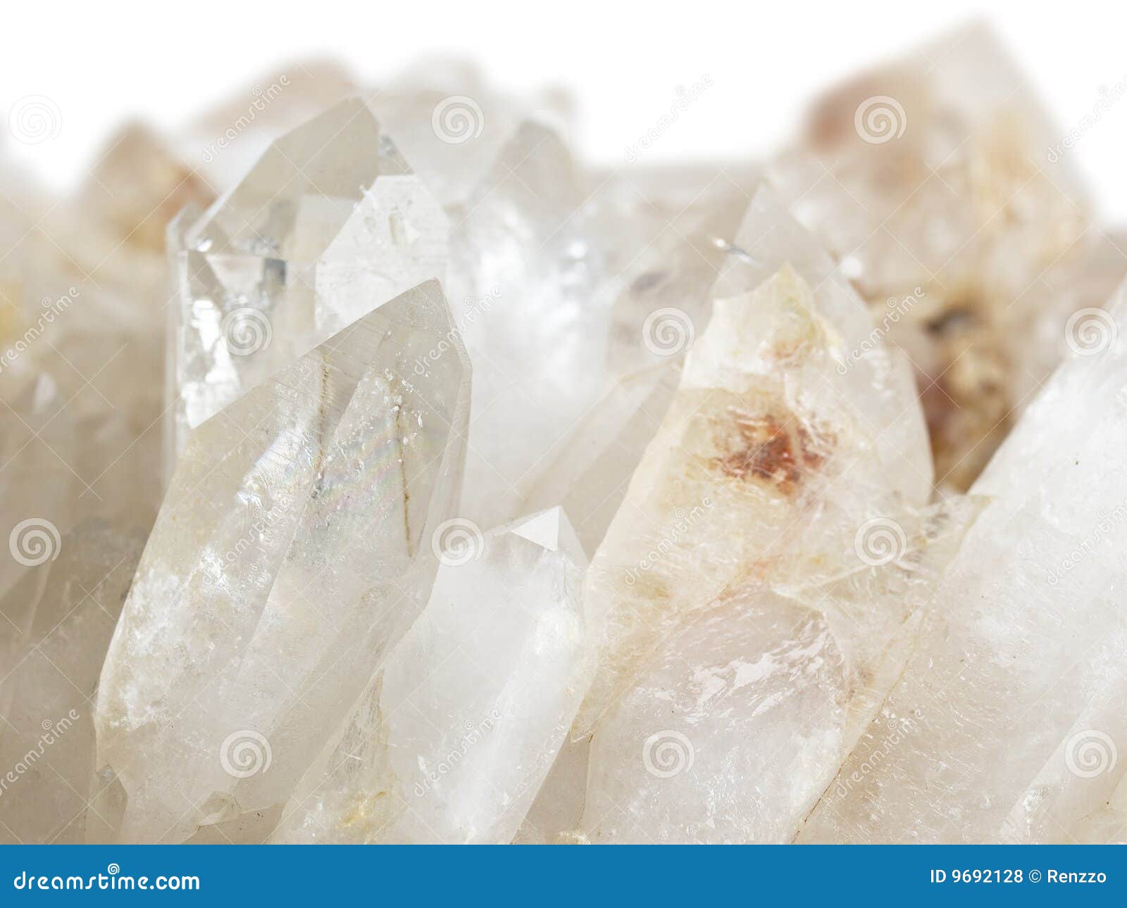 Quartz Crystals Isolated On White. Royalty-Free Stock Image ...