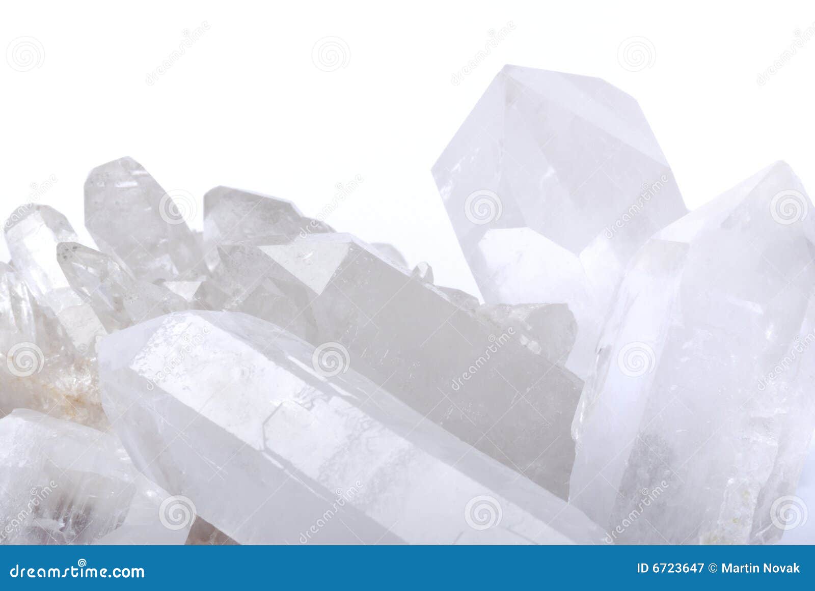 Quartz crystals on white stock image. Image of crystalic - 6723647