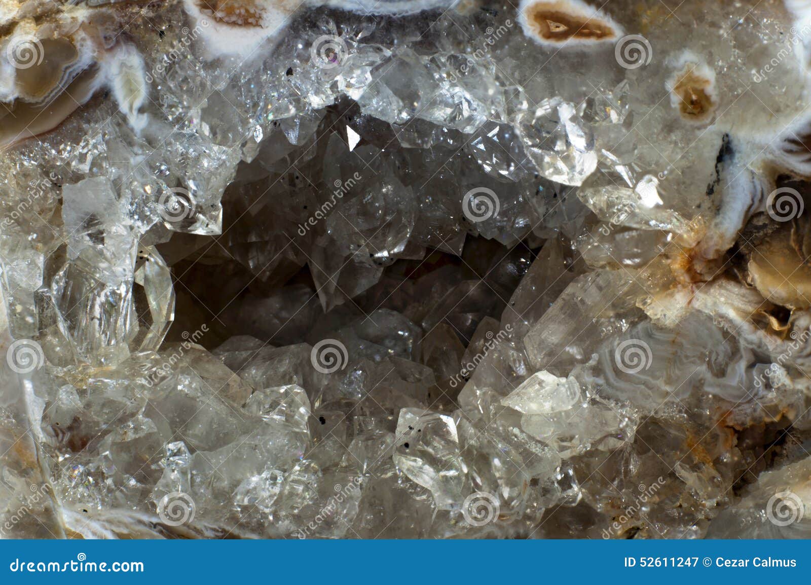 Quartz geode stock image. Image of meditation, quartz - 52611247
