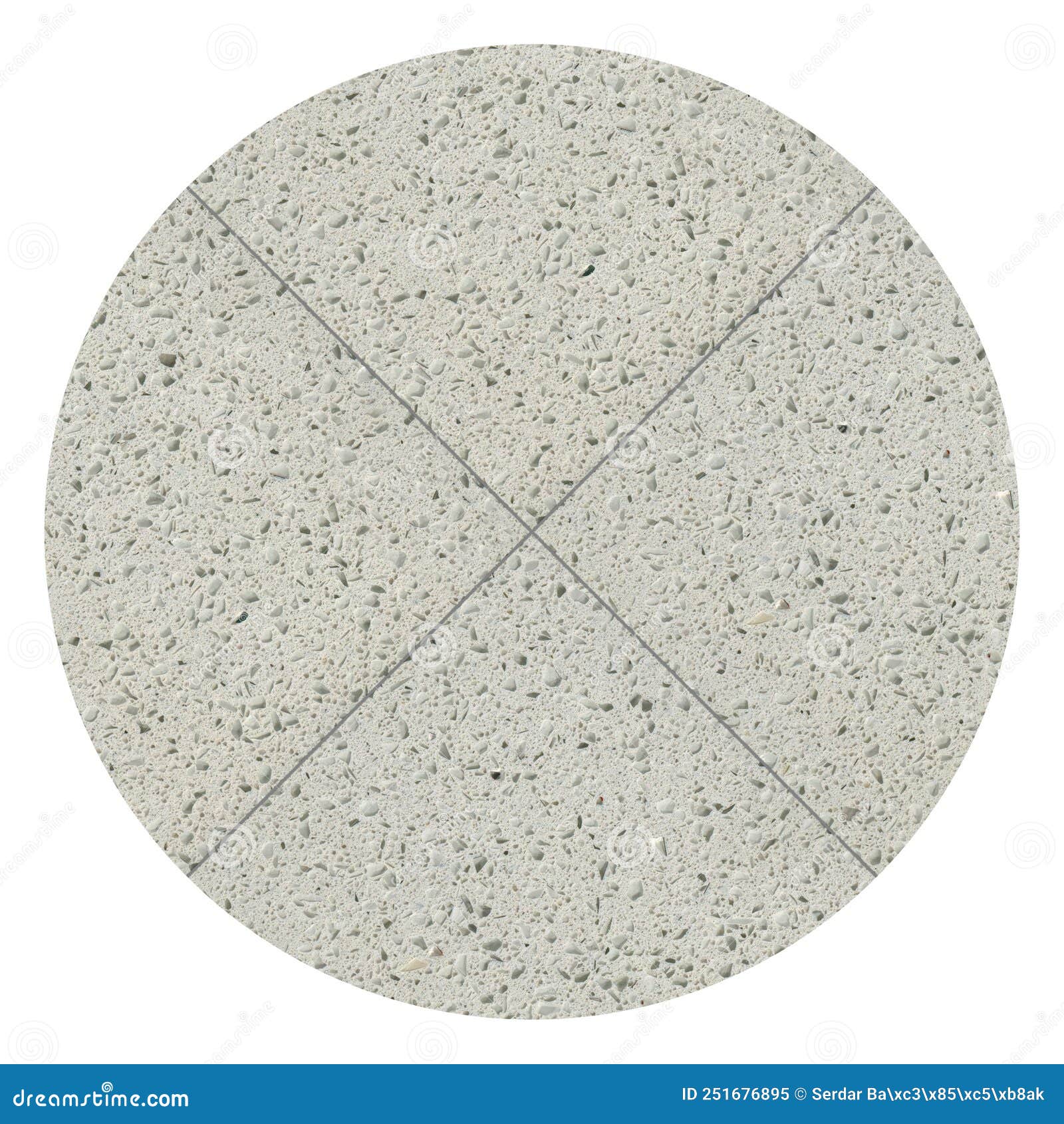 Quartz Gray Round Seamless Ceramic Mosaic Tile and Pattern Useful As ...