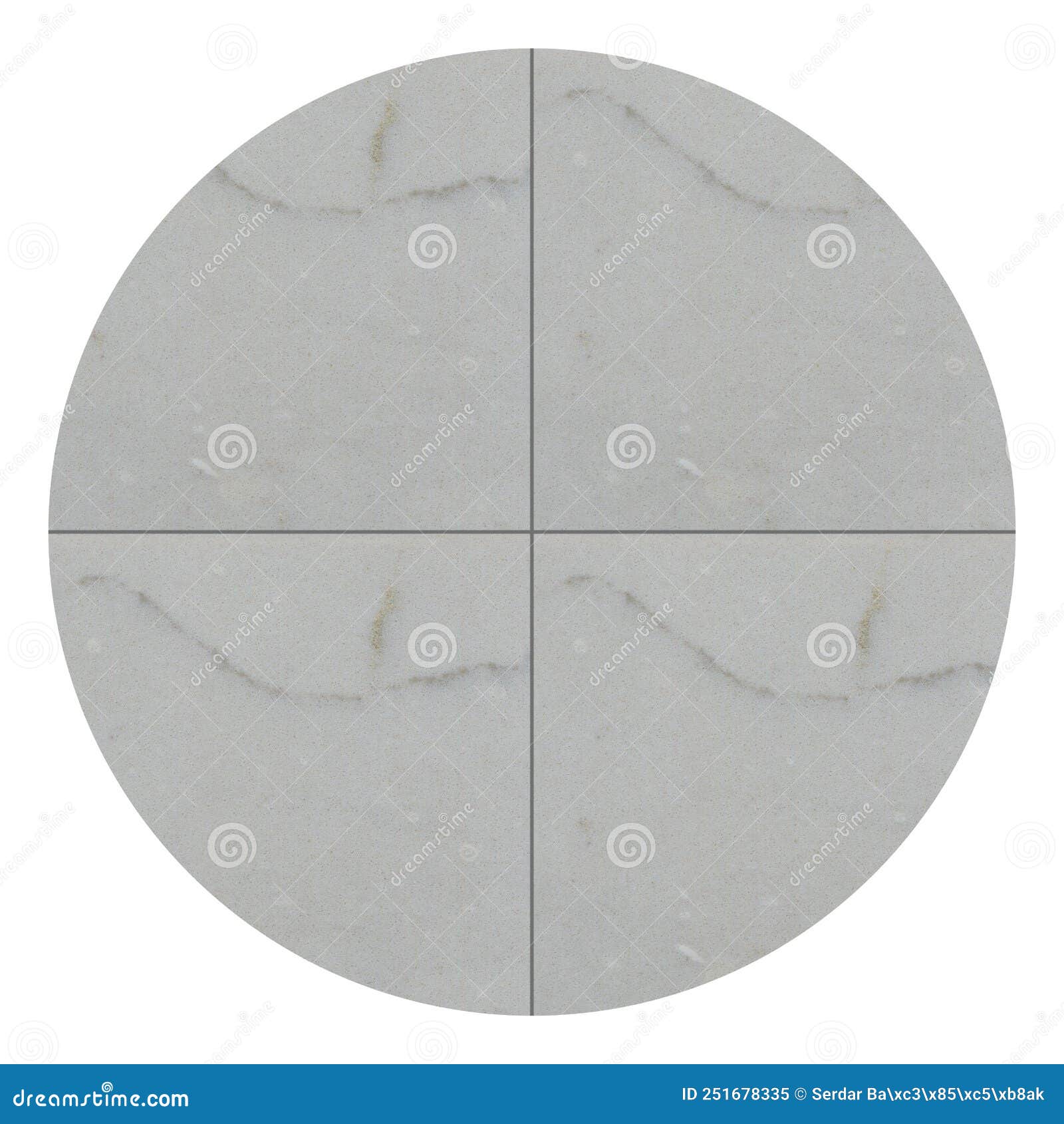 Quartz Gray Round Seamless Ceramic Mosaic Tile and Pattern Useful As ...