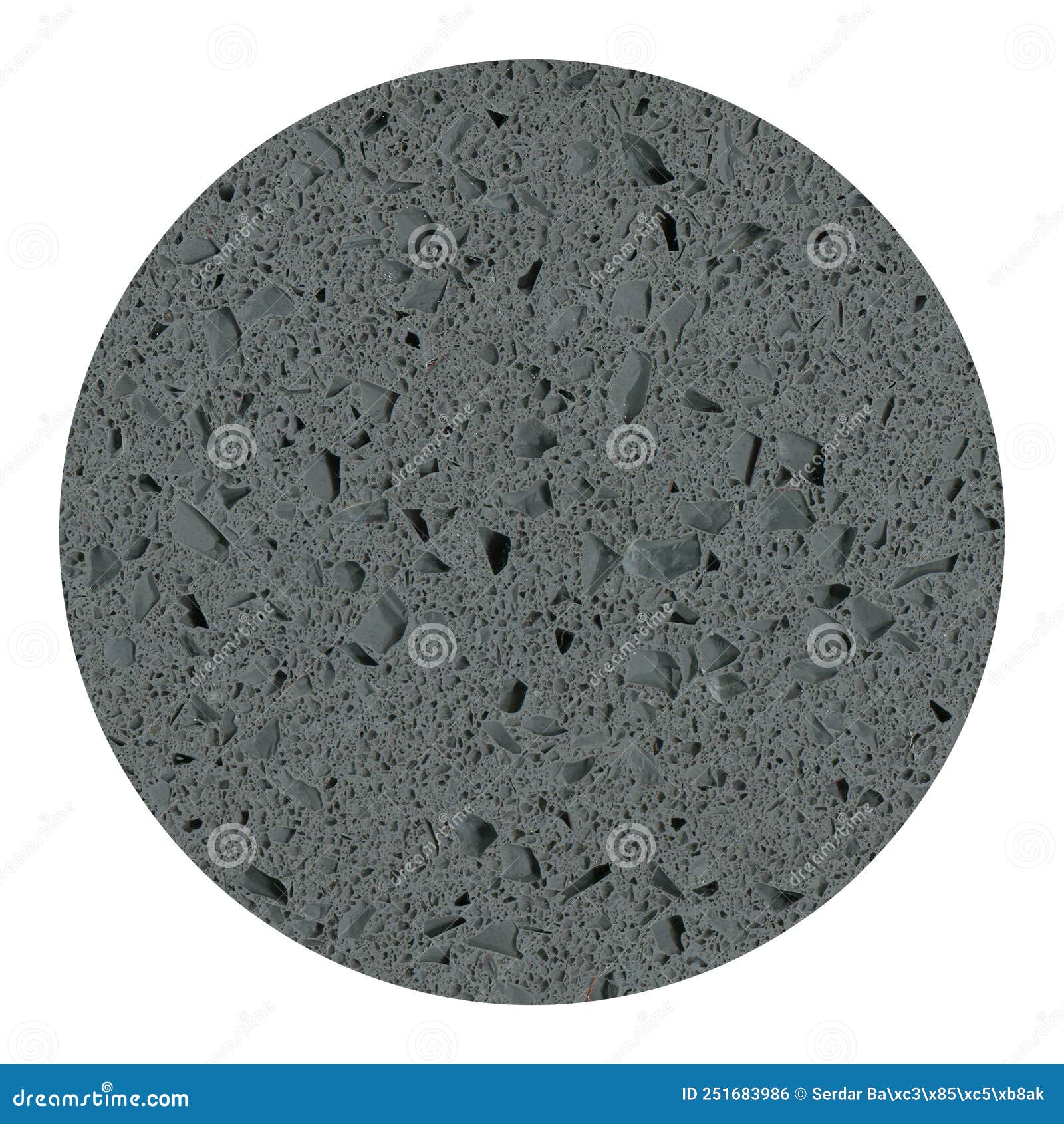 Quartz Gray Round Seamless Ceramic Mosaic Tile and Pattern Useful As ...