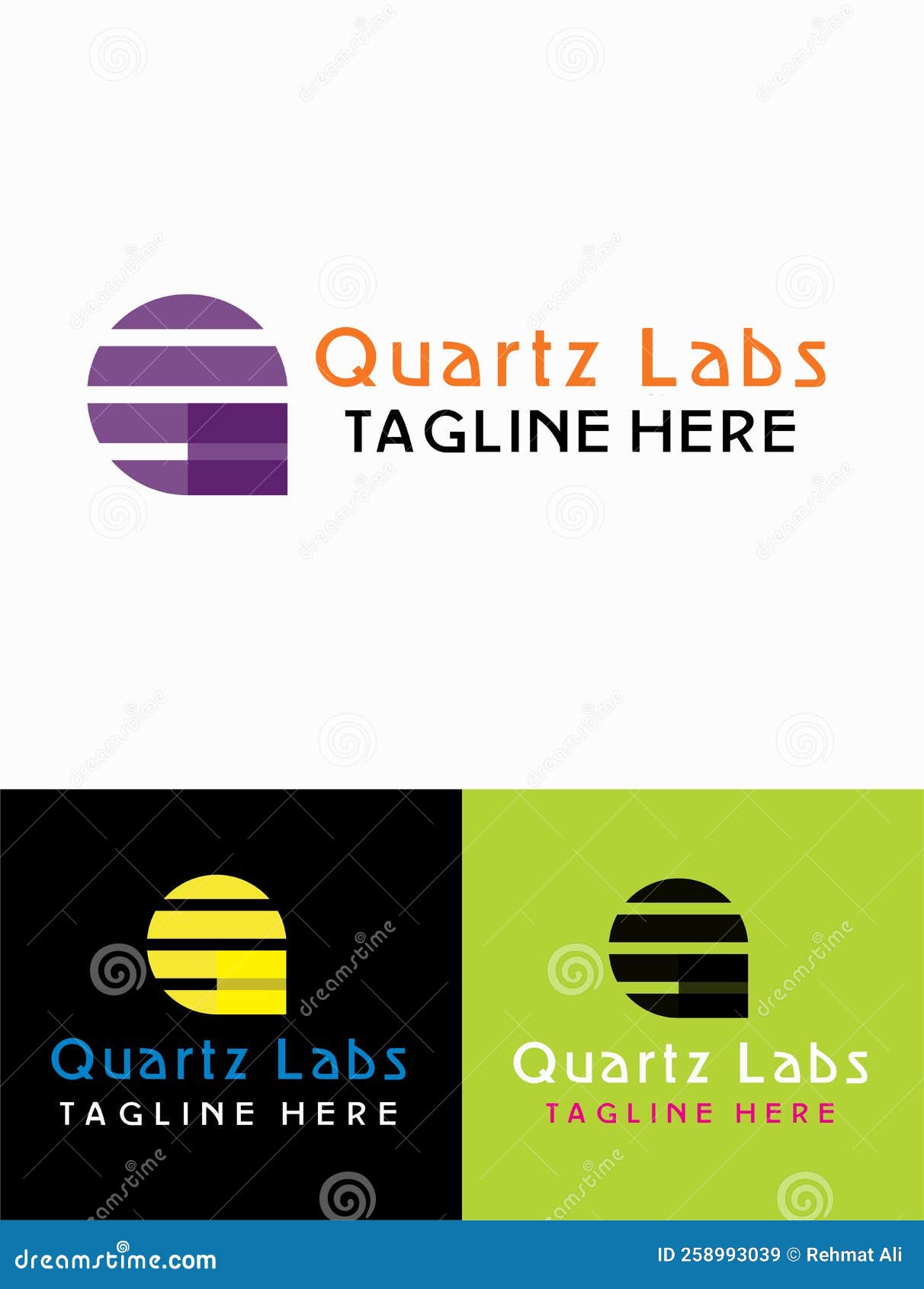 Quartz Labs Logo Icon Vector Template Elements Stock Vector ...