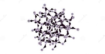 Quartz Molecular Structure Isolated on White Background Stock ...