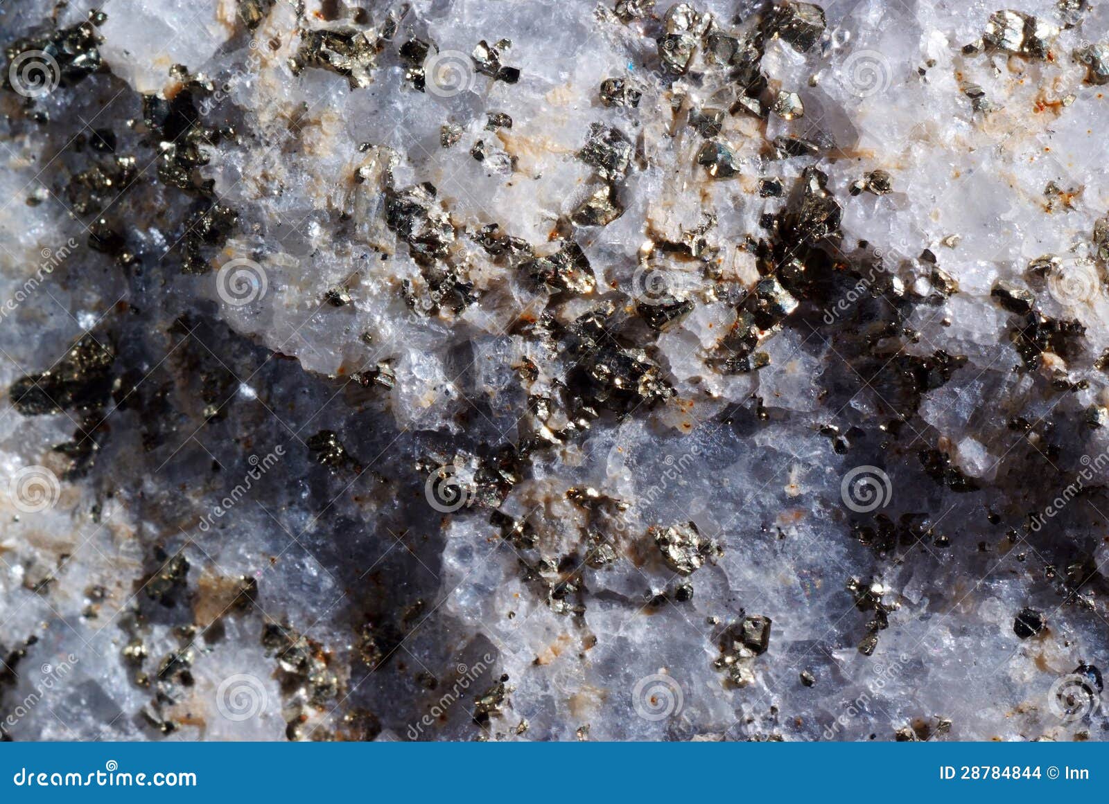 Quartz with Pyrite Inclusion Texture Stock Photo - Image of background ...