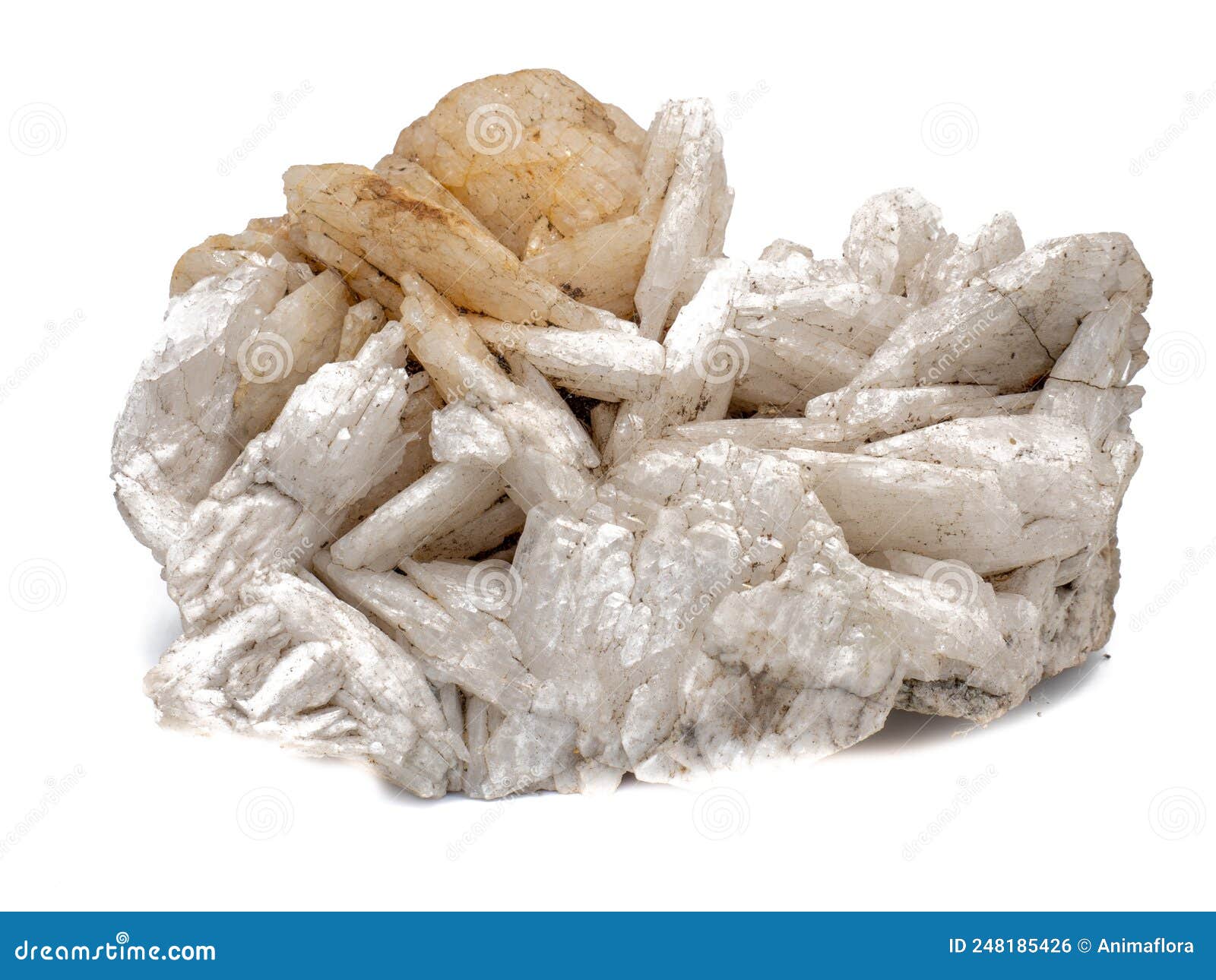 Quartz Rock Isolated on White Background Stock Photo - Image of ...