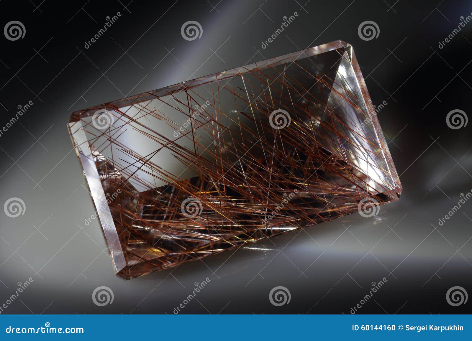 Quartz with rutile stock photo. Image of depth, quartz - 60144160