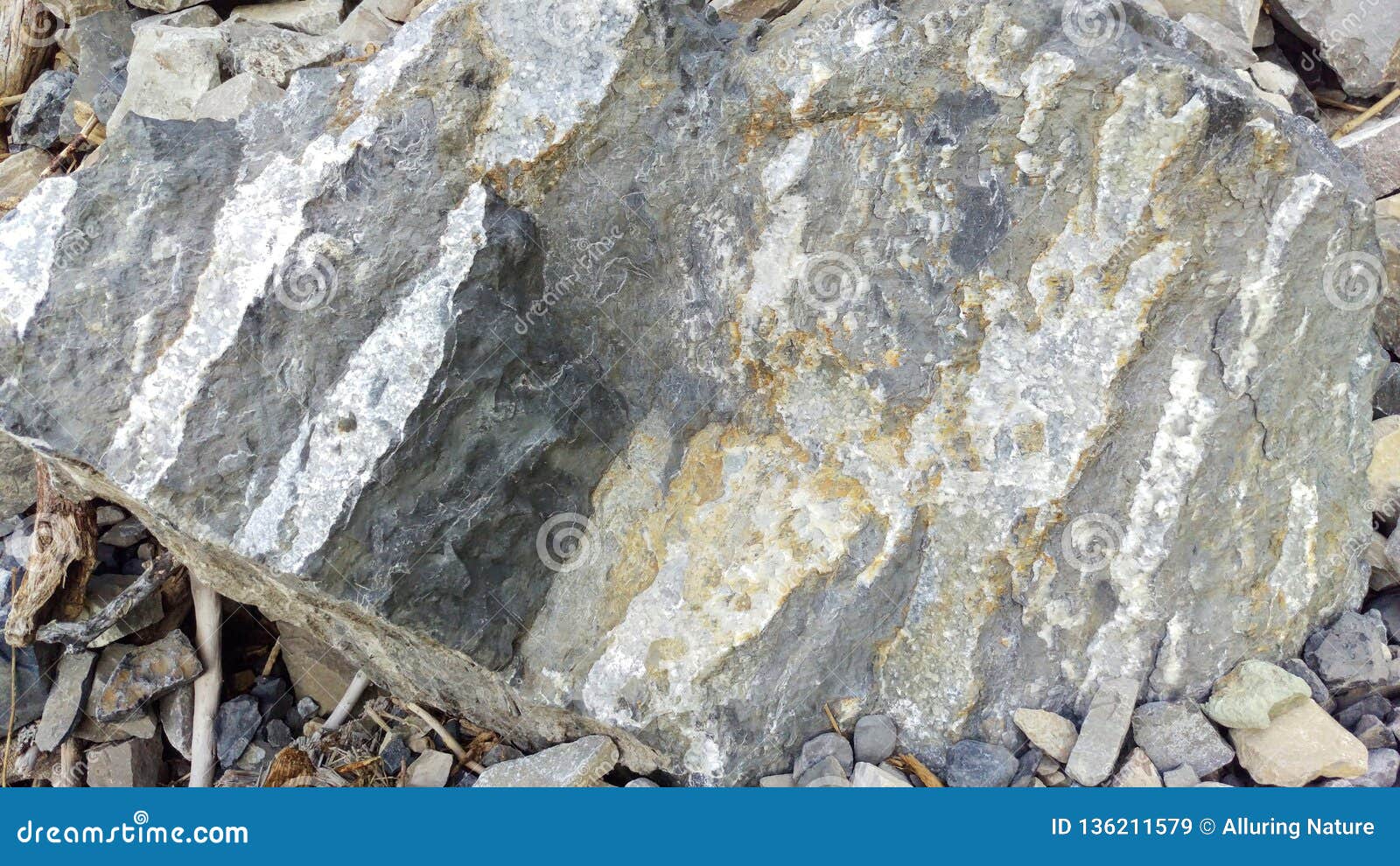 Quartzite & Limestone Boulder Texture Stock Image - Image of texture ...