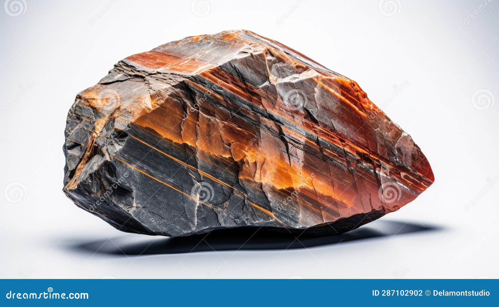 Quartzite_rock_isolated_on_white_backround1_3 Stock Illustration ...