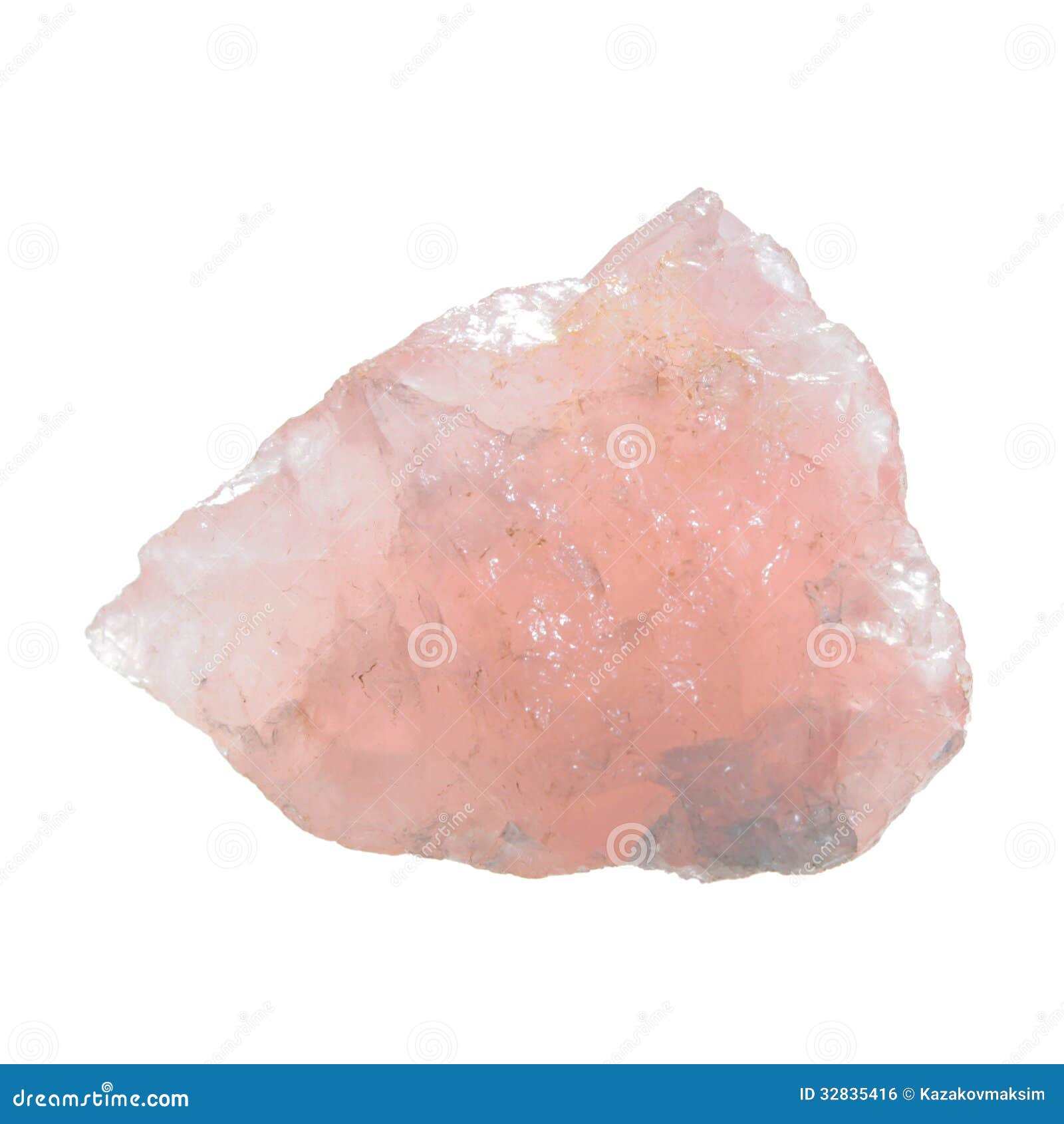Quartzo cor-de-rosa foto de stock. Imagem de mineral - 32835416