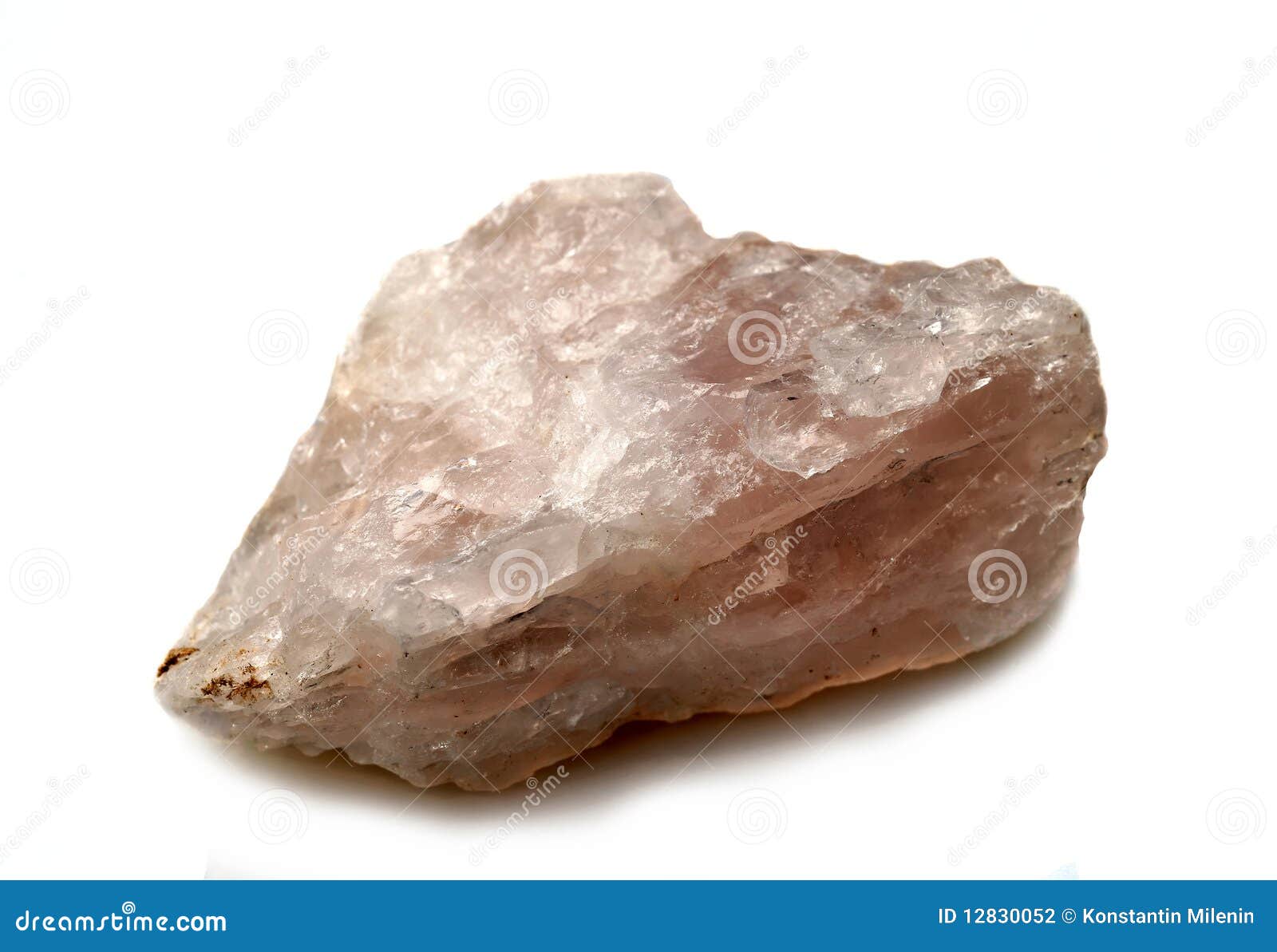 Quartzo Cor-de-rosa Mineral. Foto de Stock - Imagem de original, raro ...