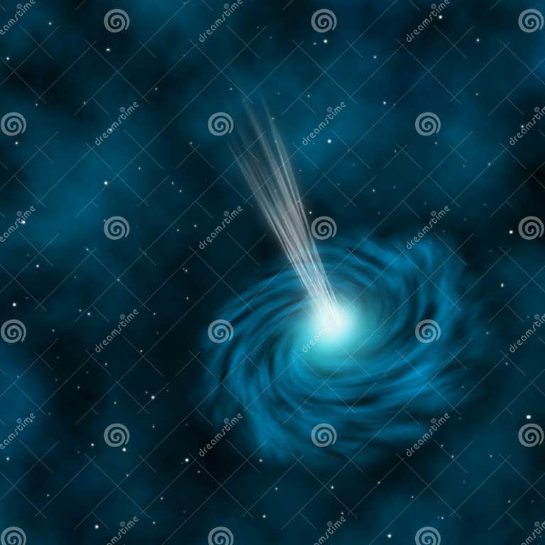 Quasar azul ilustração stock. Ilustração de astronomia - 8670187