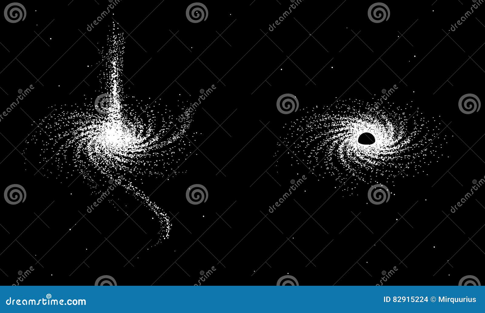 Quasar and black hole stock vector. Illustration of astronomical - 82915224