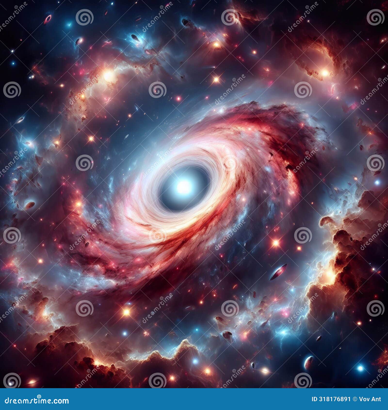 Quasar Extremely Bright and Distant Celestial Objects Powered Stock ...