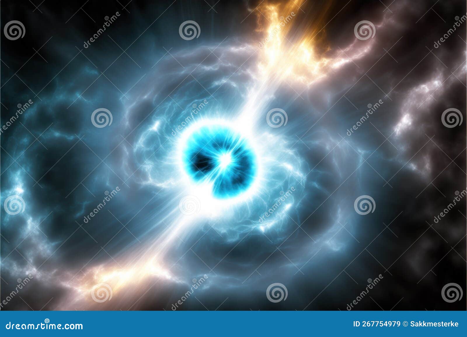 Gamma Ray Burst In Space Black And White Texture Royalty-Free Stock ...