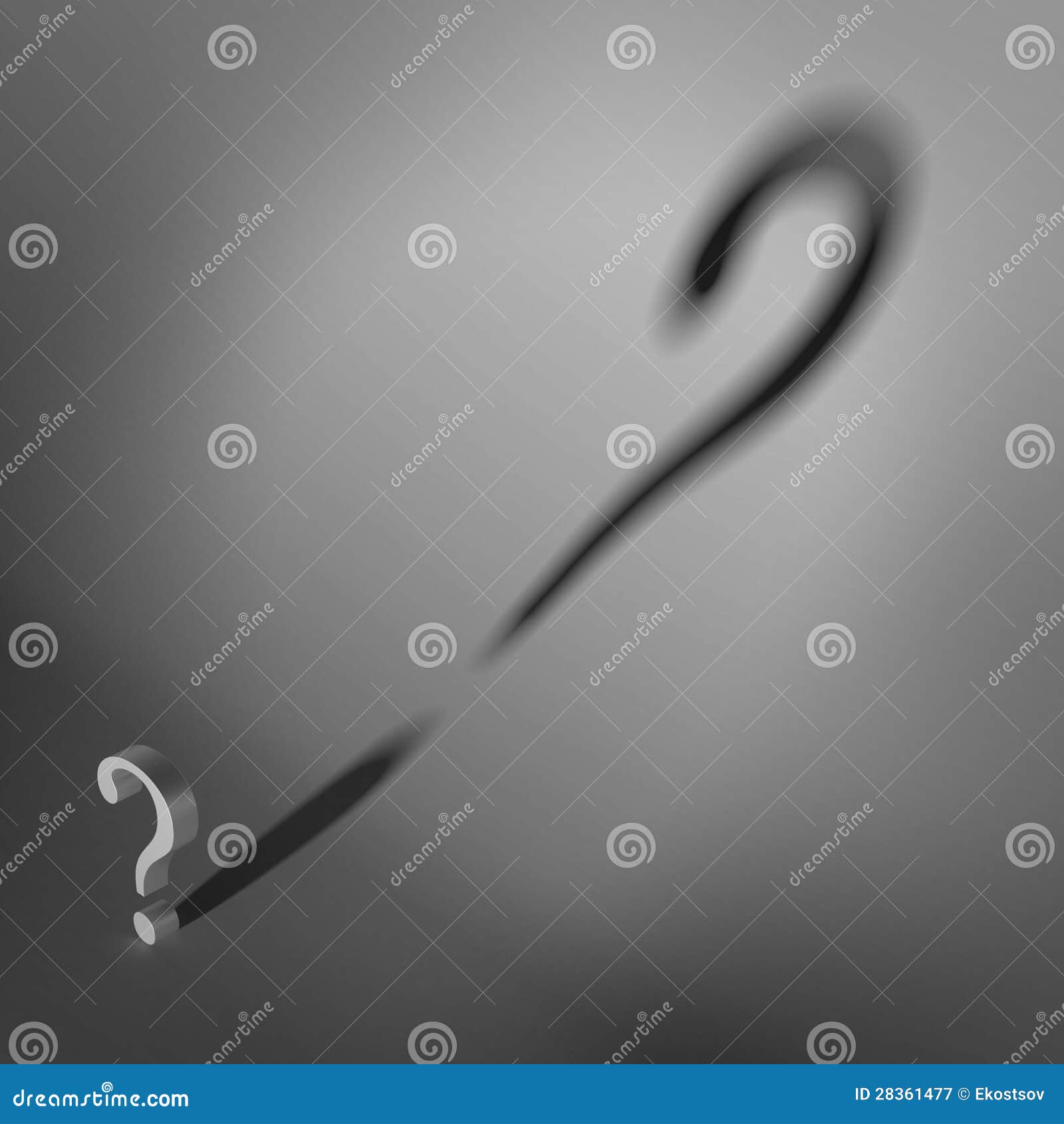 Quastion mark with shadow stock illustration. Illustration of solving ...