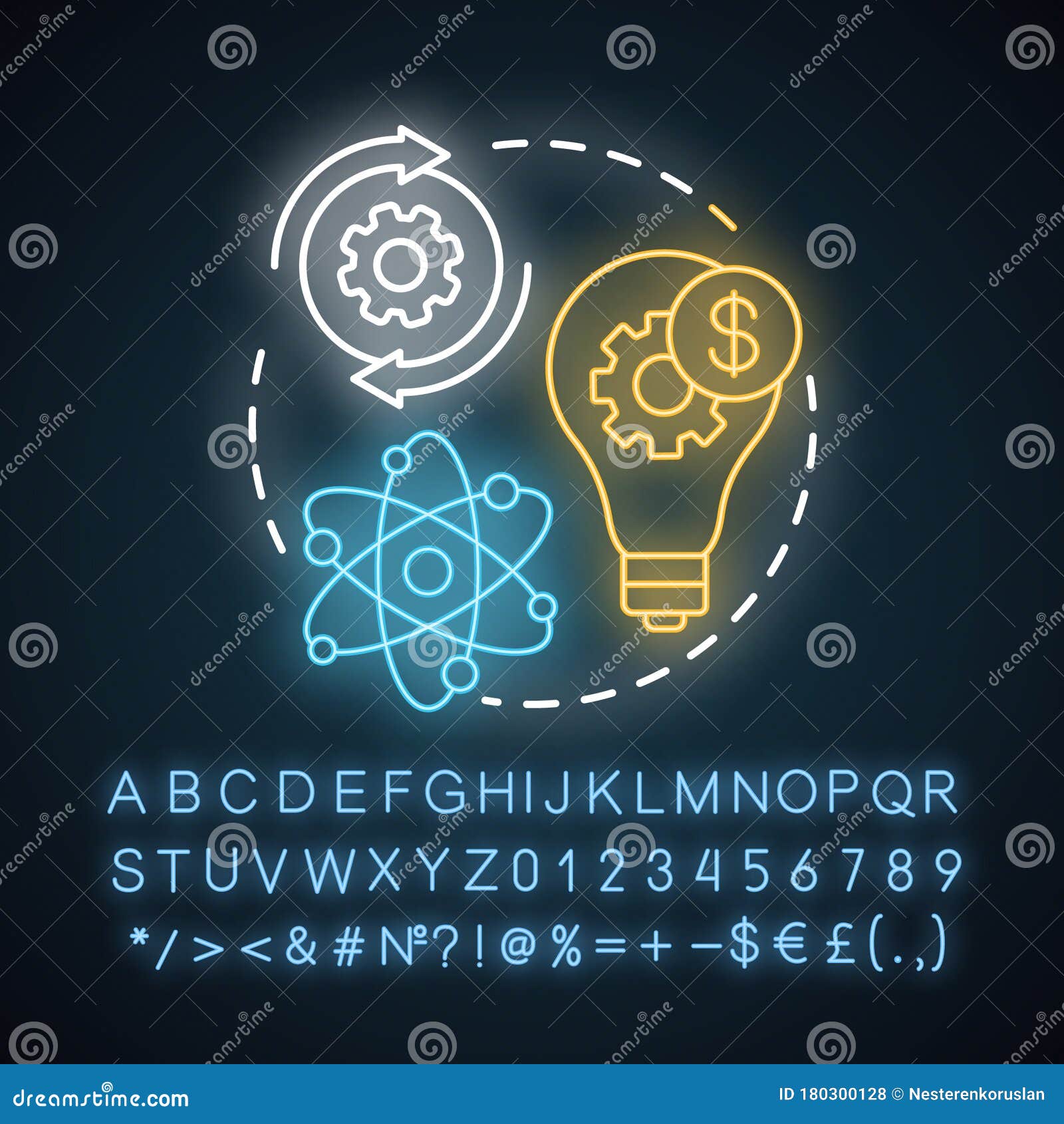 Quaternary Neon Light Concept Icon. Knowledge Sector Idea. Information ... Quaternary Neon Light Concept Icon. Knowledge Sector Idea. Information ...