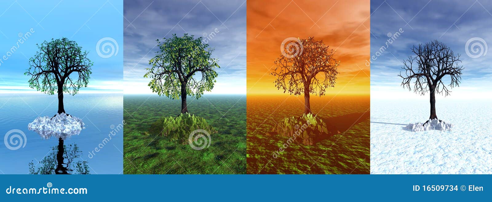 image des quatre saisons - Image De