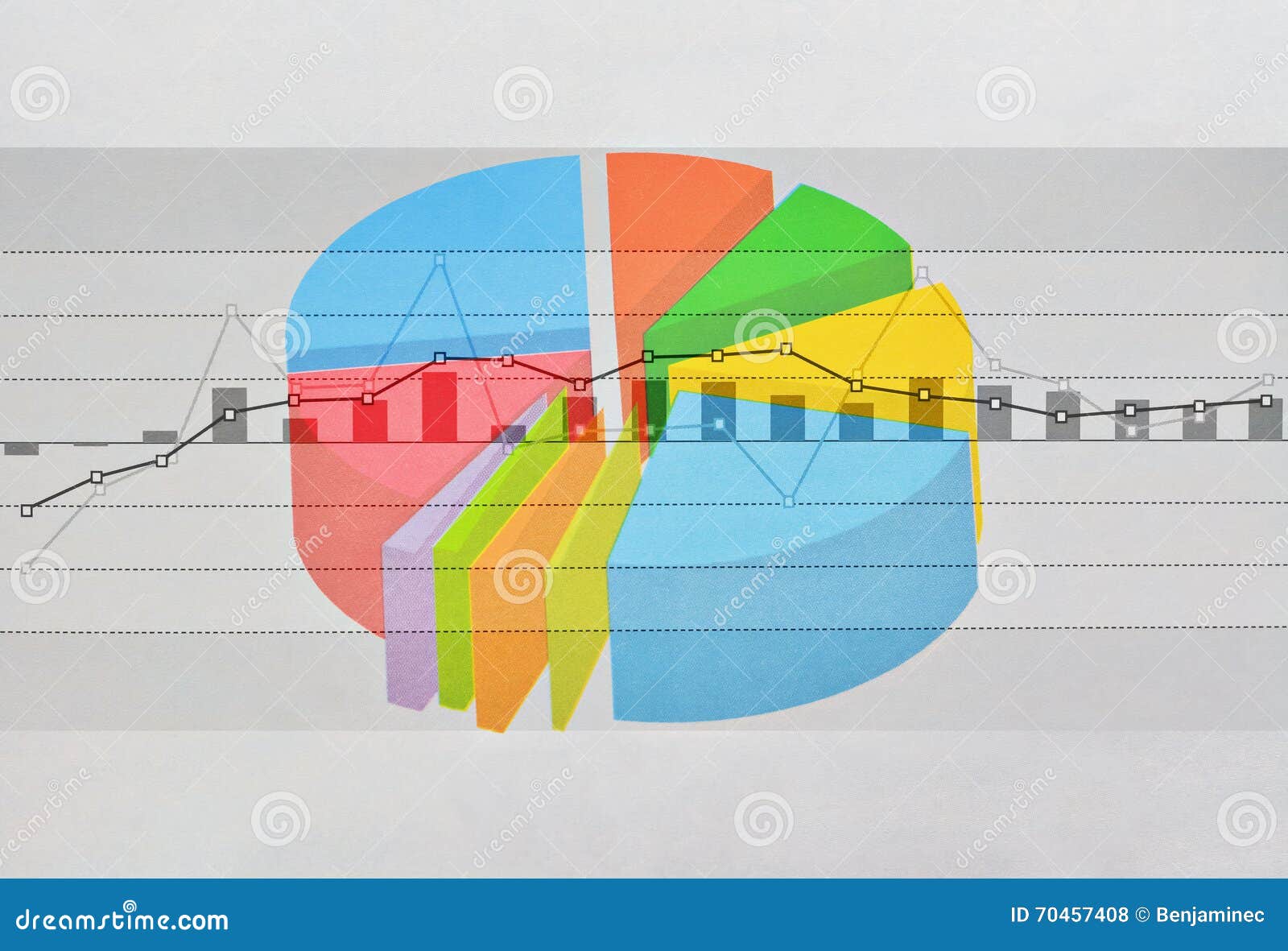 Quatre types de diagramme photo stock. Image du affichage - 70457408