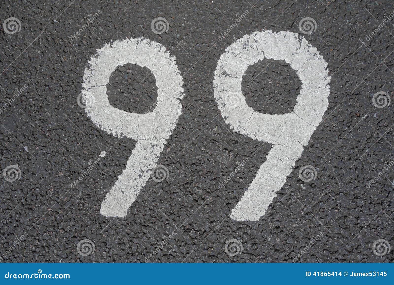 Quatre-vingt-dix-neuf photo stock. Image du numéros, signe - 41865414