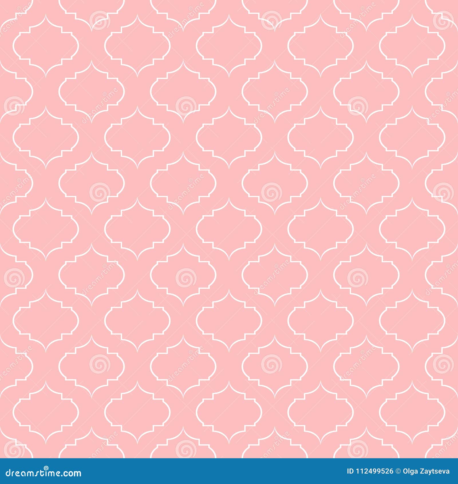 Quatrefoil Geometric Seamless Pattern Stock Illustration - Illustration ...