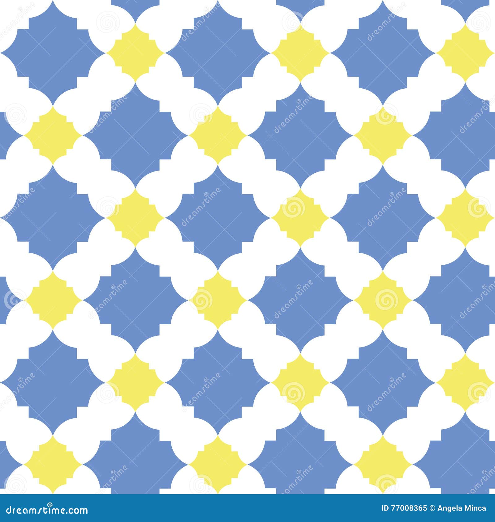 Quatrefoil pattern stock vector. Illustration of yellow - 77008365