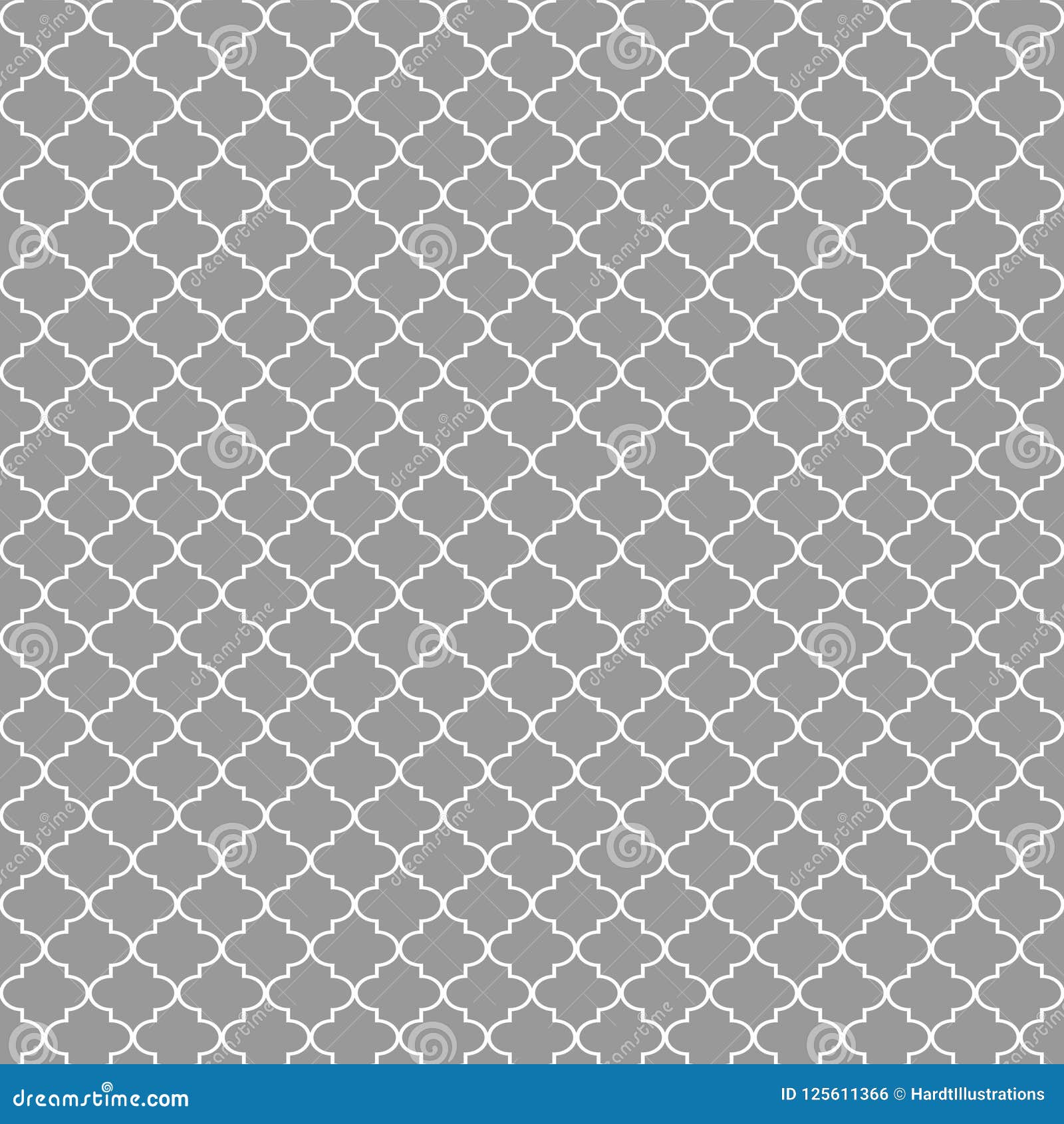 Quatrefoil Seamless Pattern Stock Vector Illustration Of Gray Design