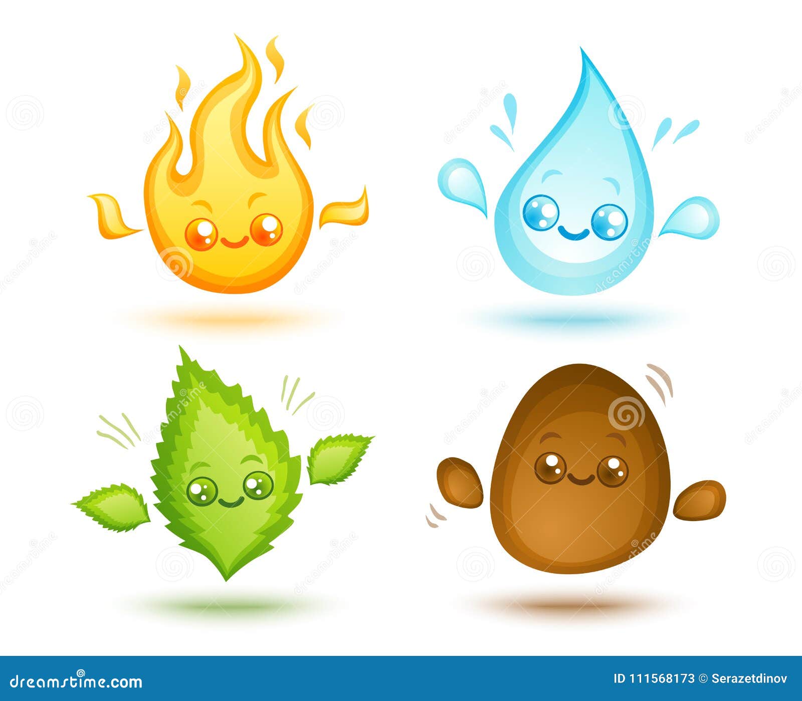 Quatro Elementos Da Natureza Ilustrações, Vetores E Clipart De Stock ...
