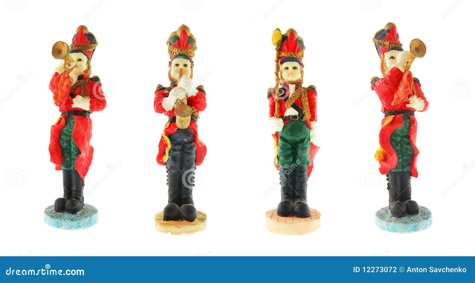 Quatro soldados isolados foto de stock. Imagem de espada - 12273072