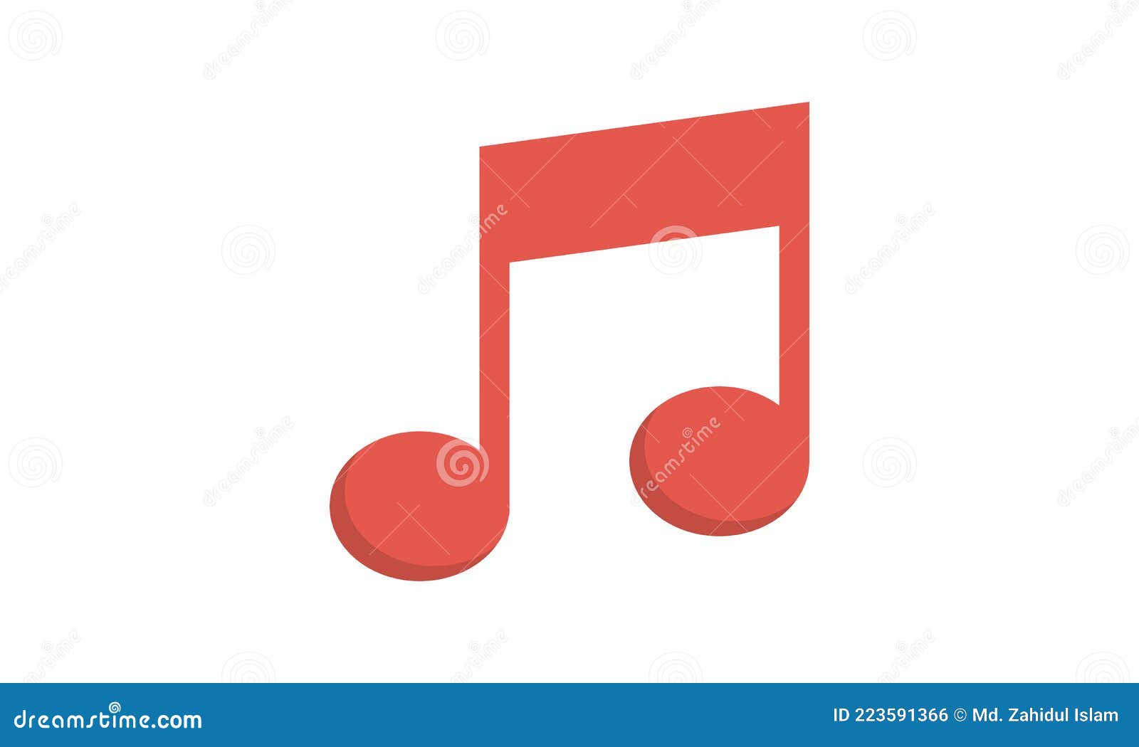Quaver Music Note Icon Image Vector Image Stock Vector - Illustration ...